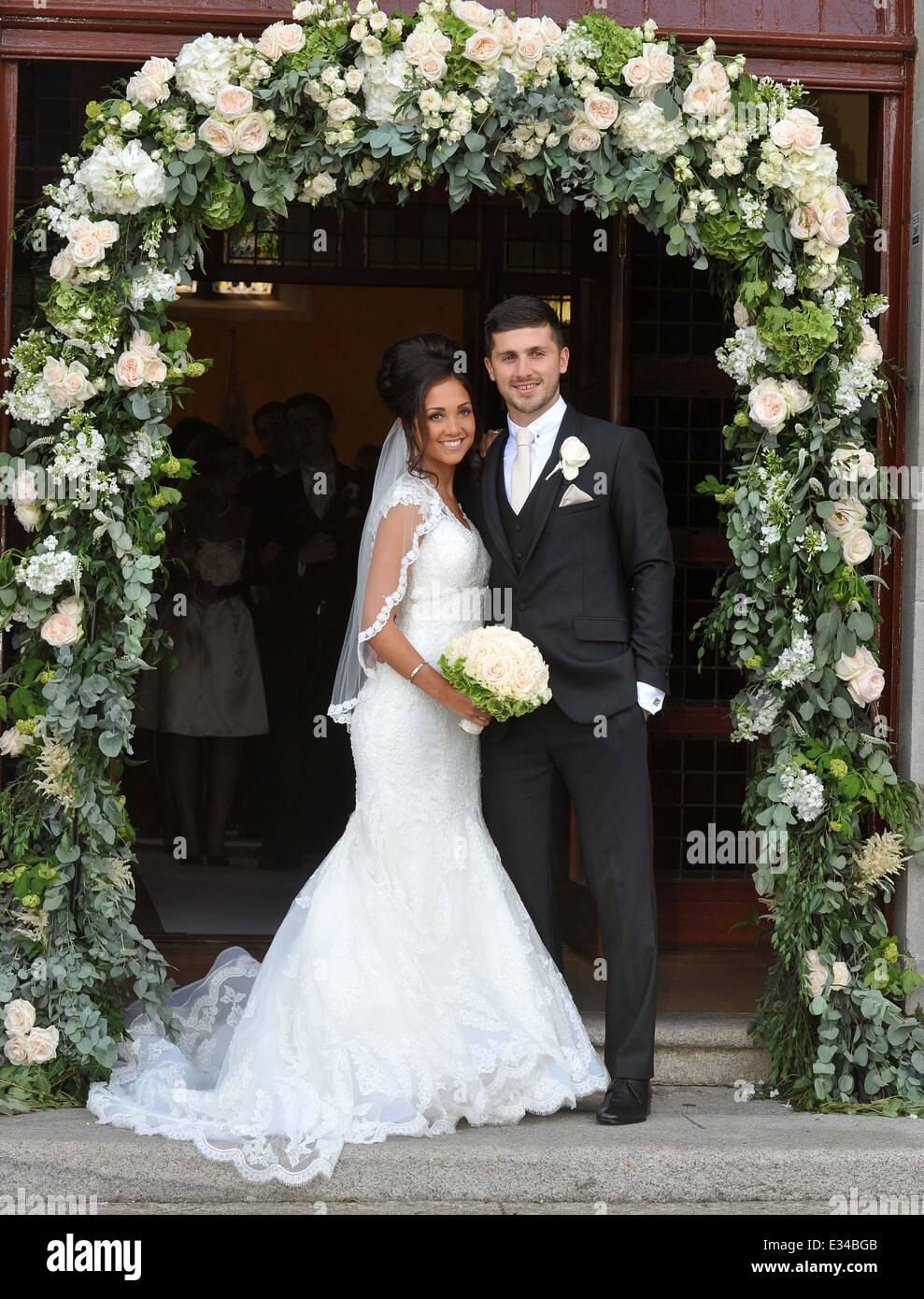 The wedding of Ireland and West Brom playler Shane Long to former page ...