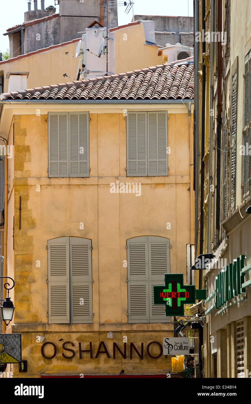 Typical Windows in Aix-en-Provence, France Stock Photo - Alamy