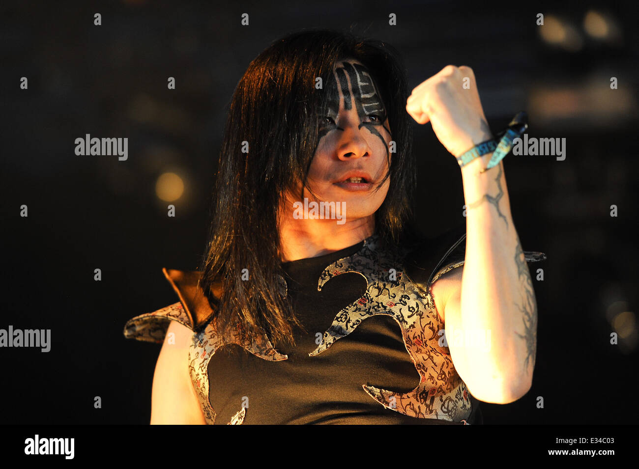 CHTHONIC Perform At Download Festival 2013 Featuring: Freddy Lim Jesse ...