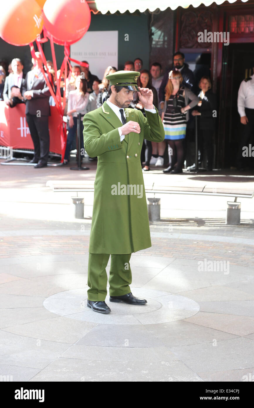 Flash mob dance routine at the Harrods Summer Sale launch photocall at ...