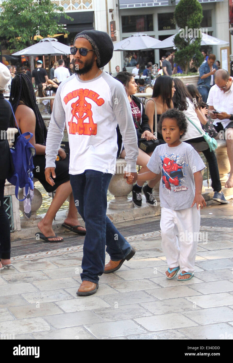 Celebrities out and about at the Grove in Hollywood Featuring: Ziggy ...