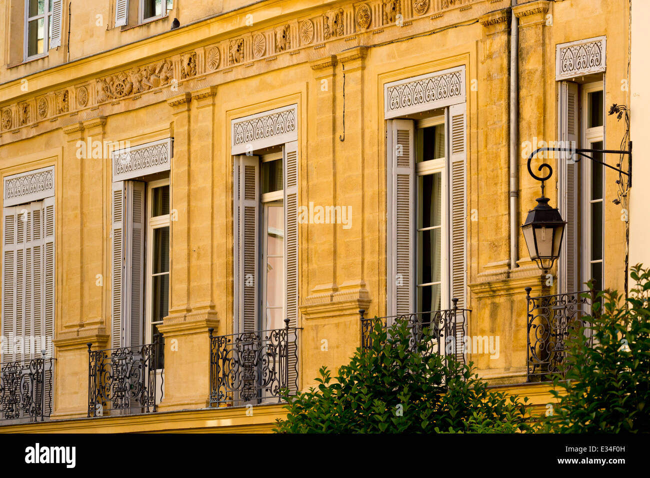 Typical Windows in Aix-en-Provence, France Stock Photo - Alamy