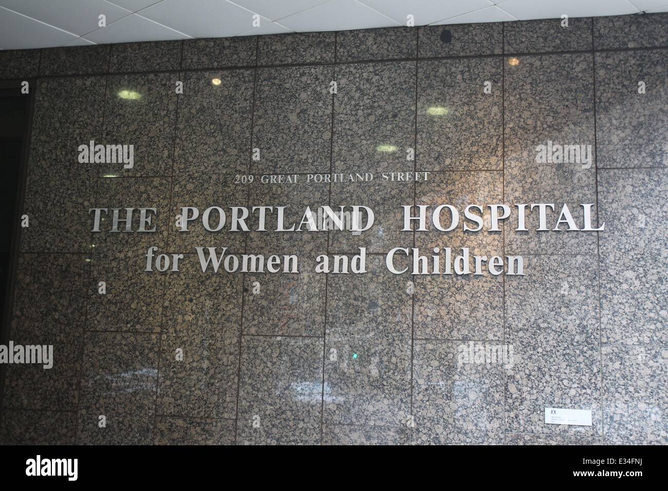 The portland Hospital in London. It is a private maternity hospital ...
