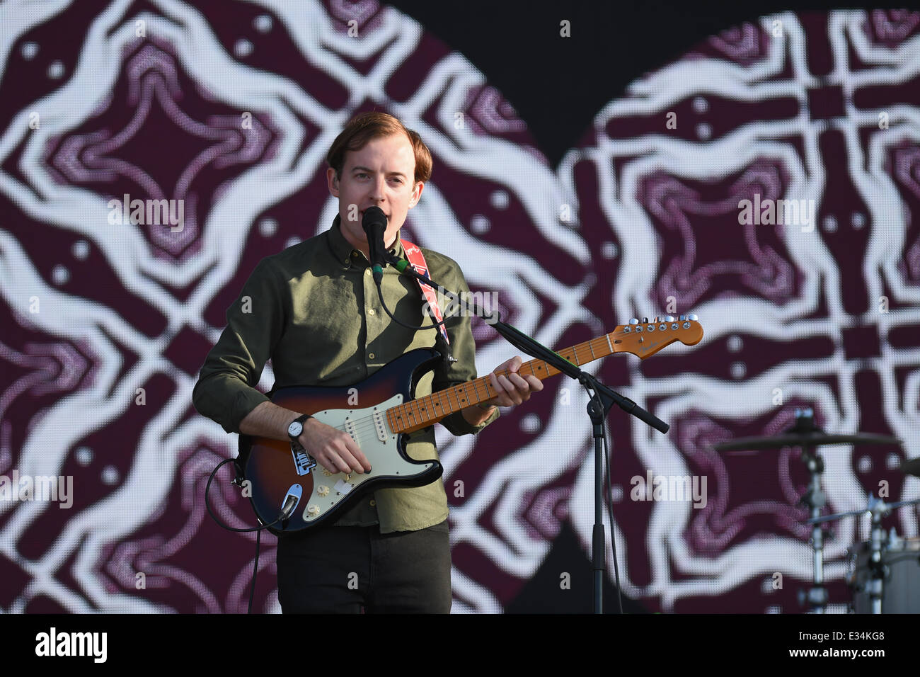 Singer of the British band 'Bombay Bicycle Club', Jack Steadman ...
