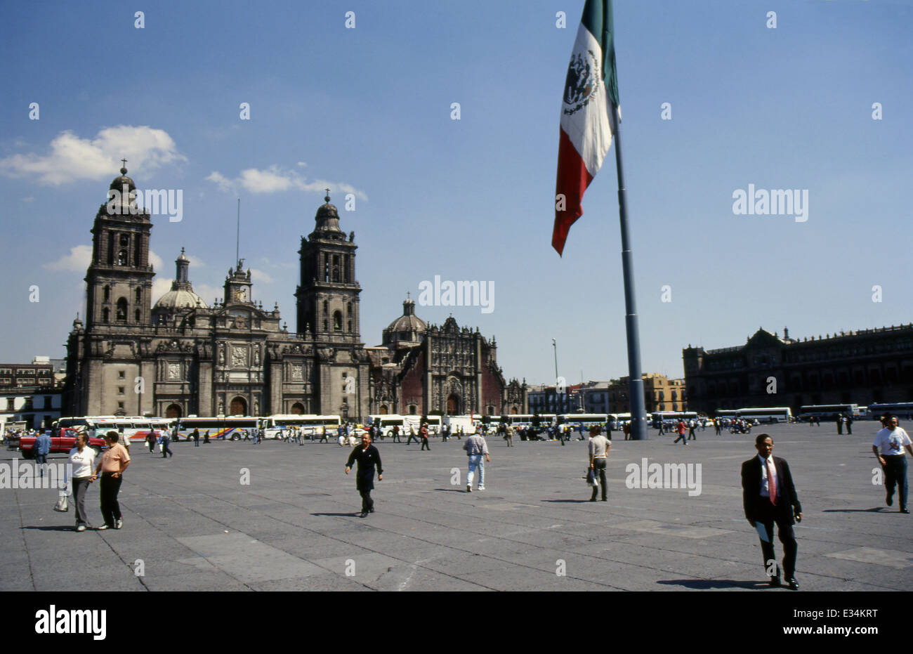 Mexico, Zocalo, square Stock Photo - Alamy