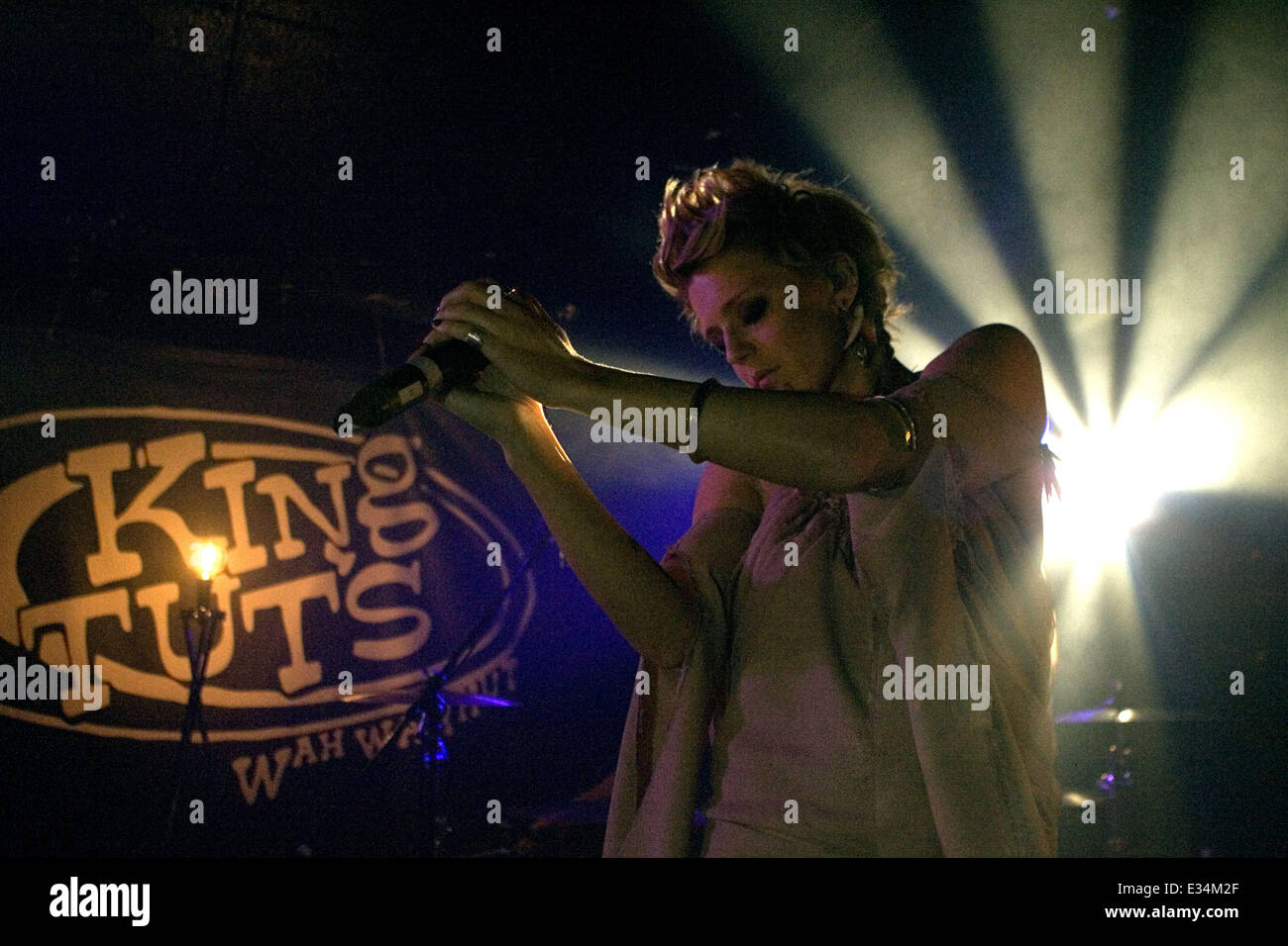 Bo Bruce, runner up in The Voice UK 2012, performing live on stage a ...