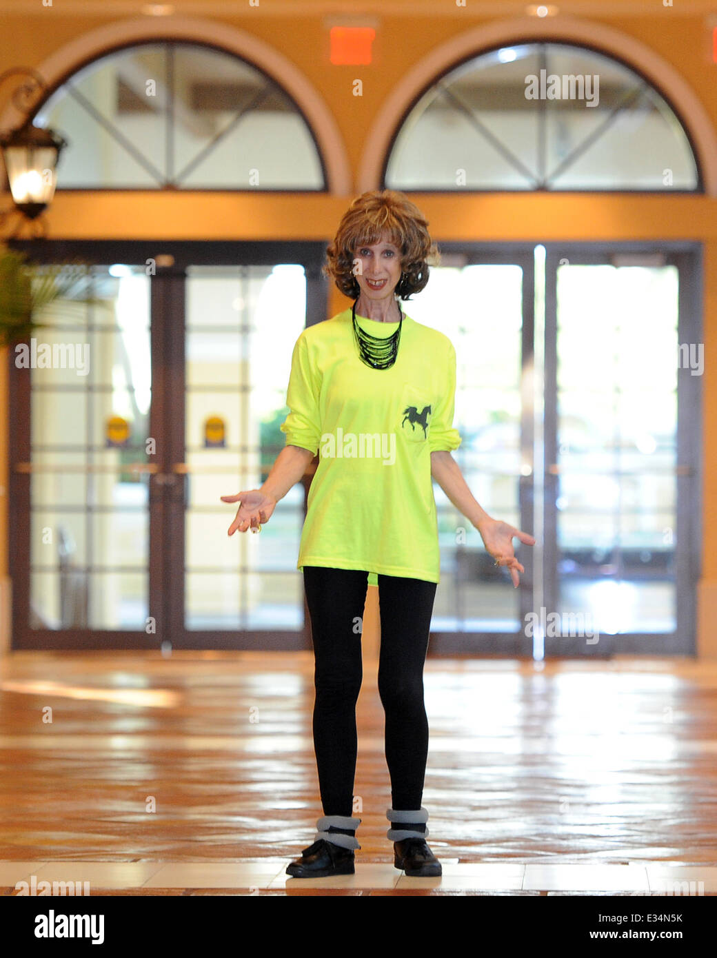 Prancercise founder and internet sensation Joanna Rohrback demonstrates ...