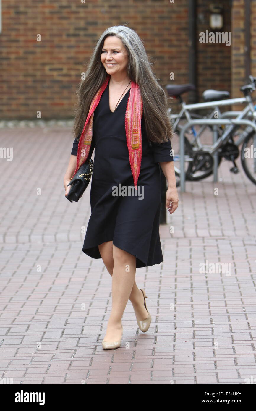 Koo Stark, real name Kathleen Stark, seen leaving at Isleworth Crown ...