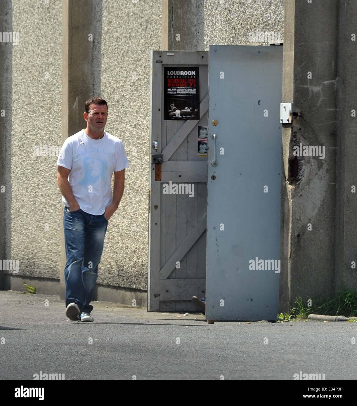 Singer Christy Dignam joins his band Aslan at a rehearsal studio ahead ...