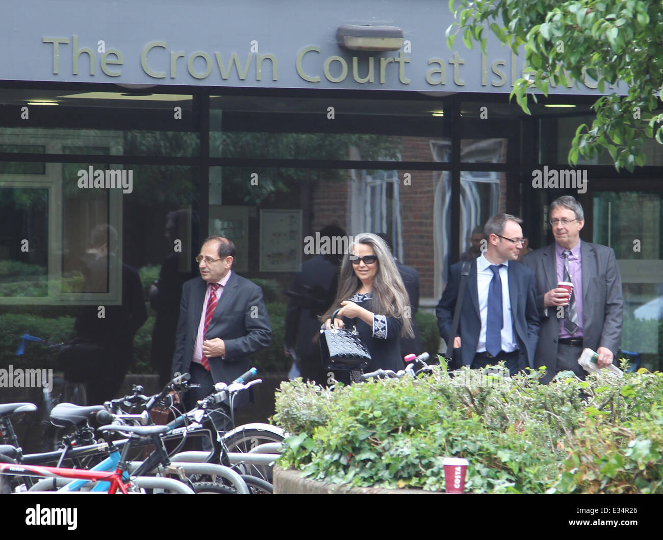 Koo Stark walks free from Isleworth Crown Court after being cleared of ...