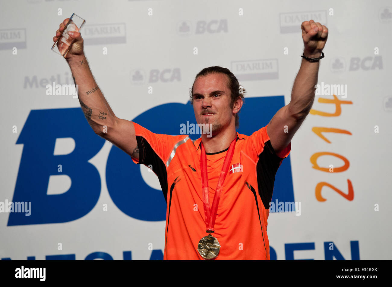 Jakarta, Indonesia. 22nd June, 2014. Jan O Jorgensen of Denmark ...
