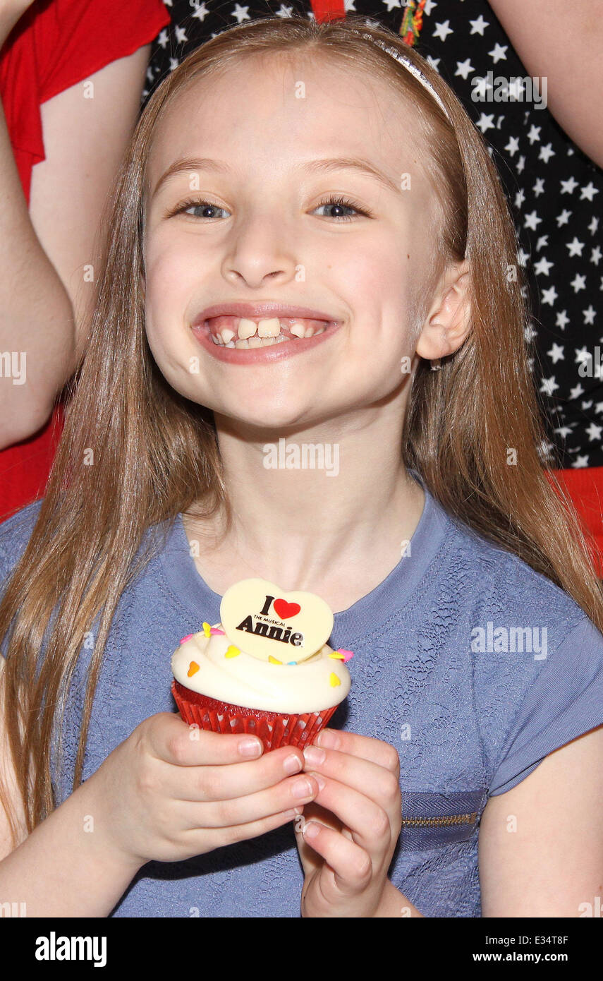 The launch of the ''Annie" cupcake at Magnolia Bakery in Midtown ...
