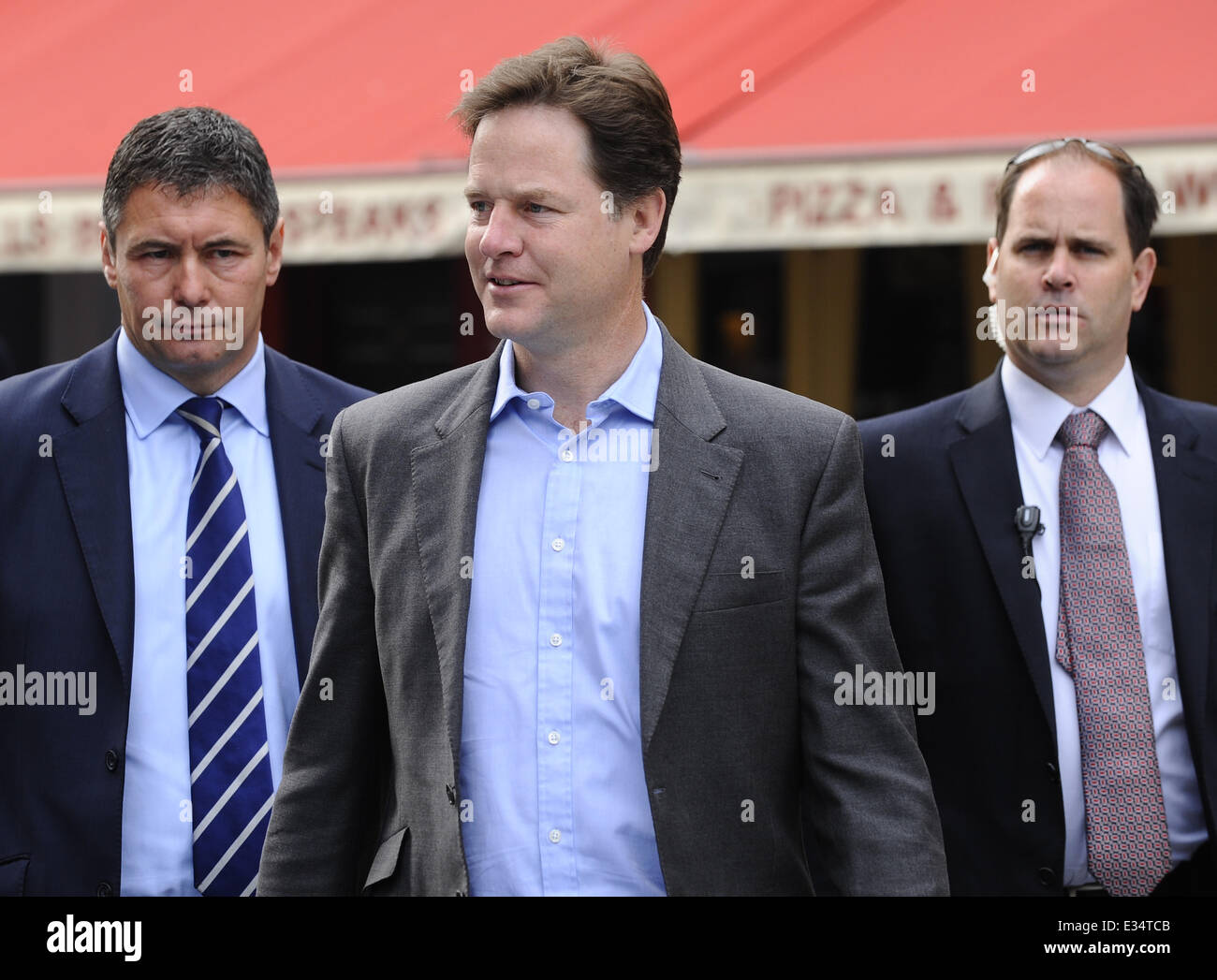 Deputy Prime Minister Nick Clegg arrives at Capital Radio Featuring ...