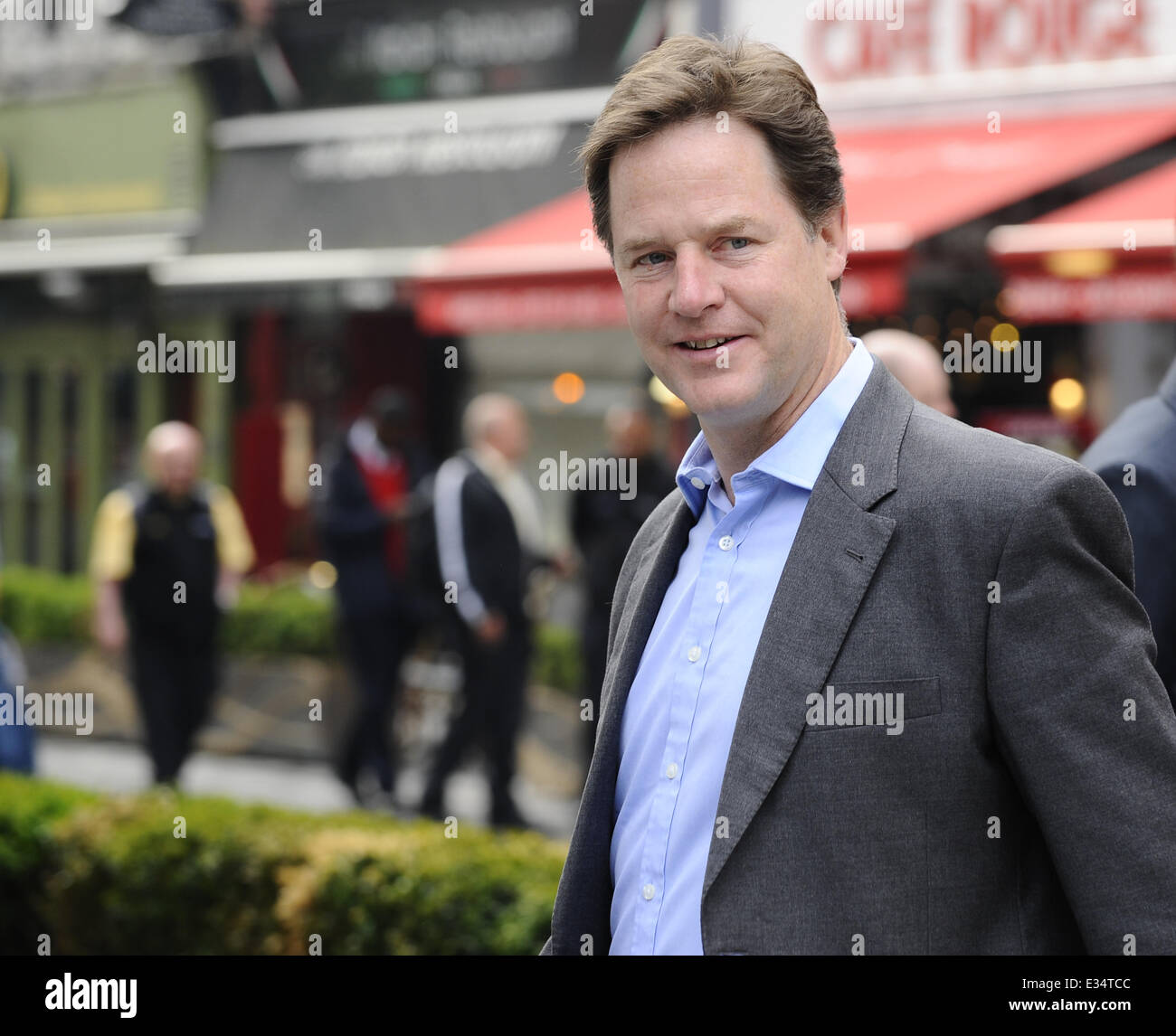 Deputy Prime Minister Nick Clegg arrives at Capital Radio Featuring ...