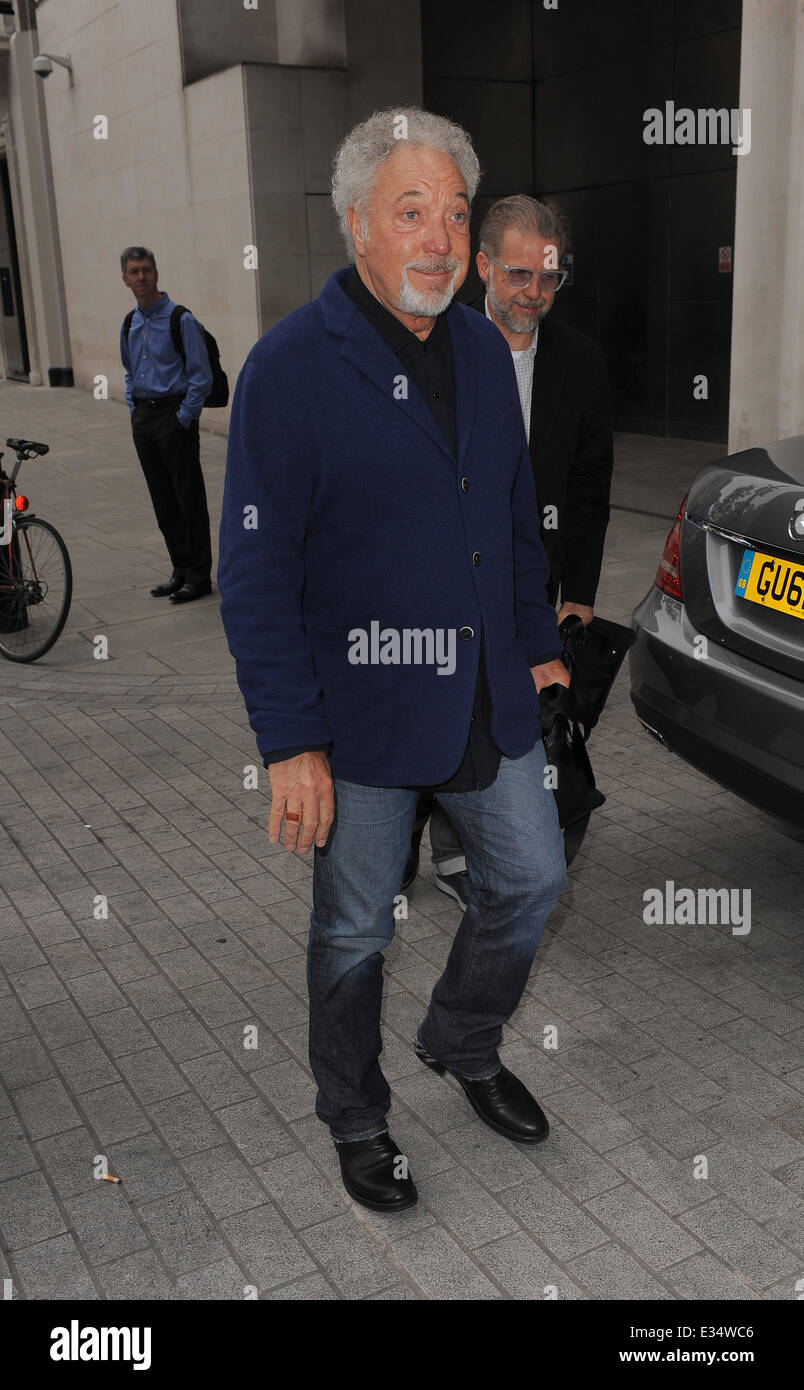 The Voice Judges arrive at the Radio 1 studios Featuring: Sir Tom Jones ...