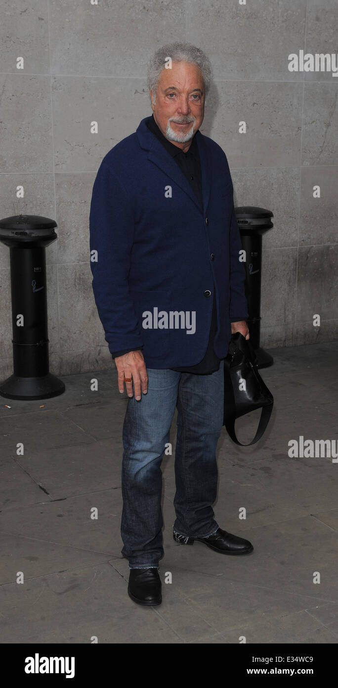 The Voice Judges arrive at the Radio 1 studios Featuring: Sir Tom Jones ...