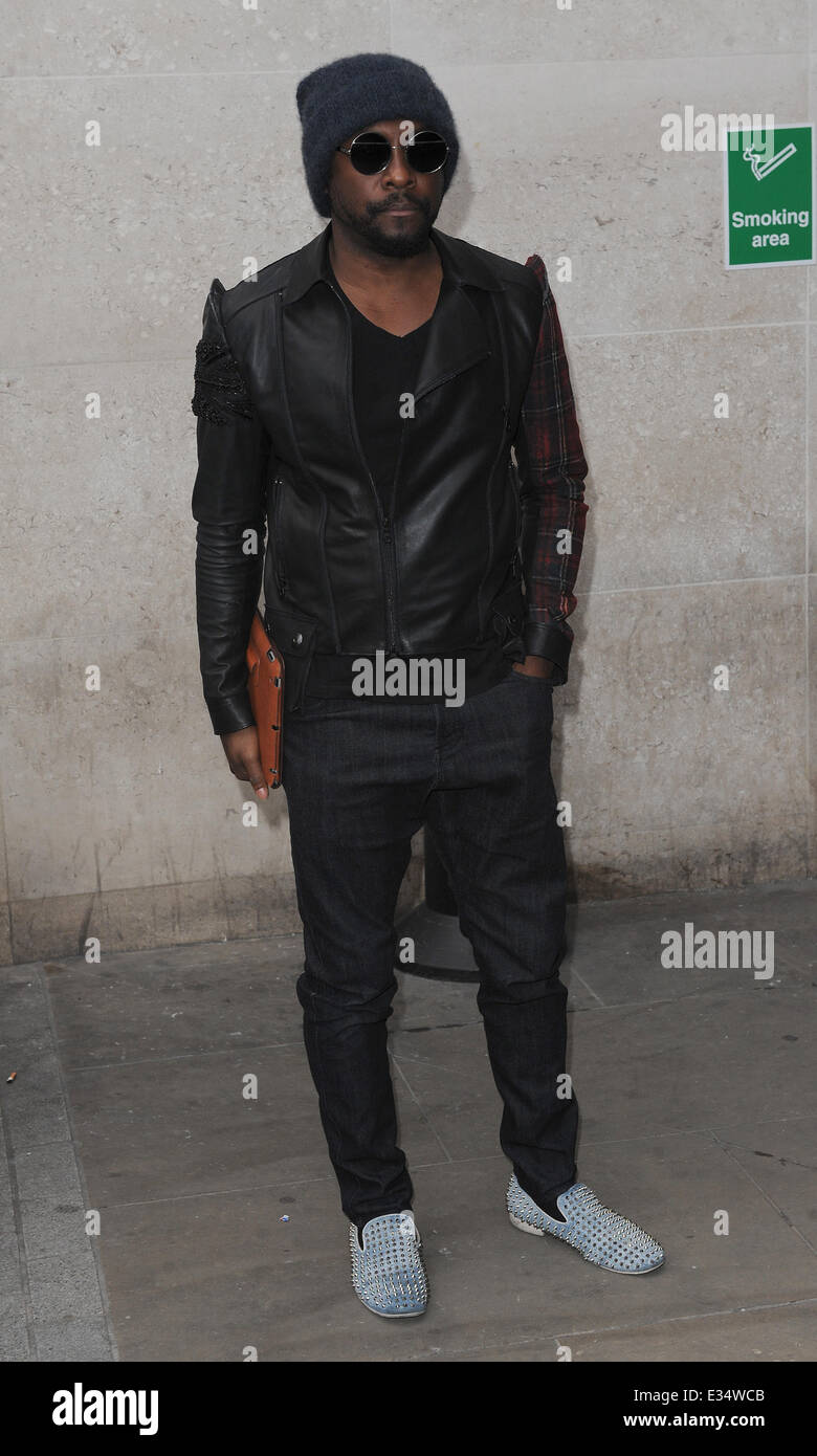 The Voice Judges arrive at the Radio 1 studios Featuring: Will.I.am ...