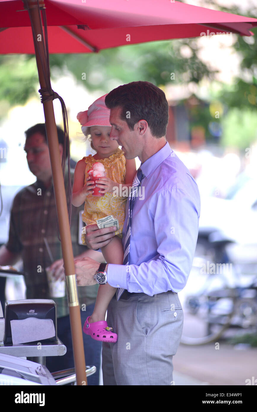 Jason Hoppy Out With His Daughter Bryn Hoppy On A Sunny Day Featuring