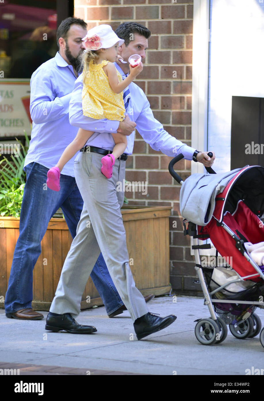 Jason Hoppy out with his daughter Bryn Hoppy on a sunny day Featuring ...