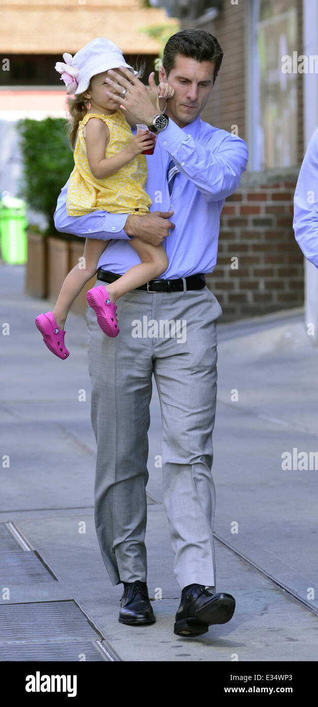 Jason Hoppy out with his daughter Bryn Hoppy on a sunny day Featuring ...