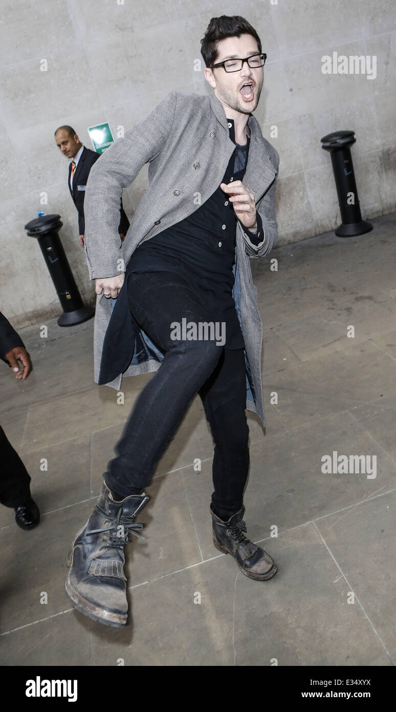 Celebrities at the BBC Radio 1 studios Featuring: Danny O'Donoghue ...