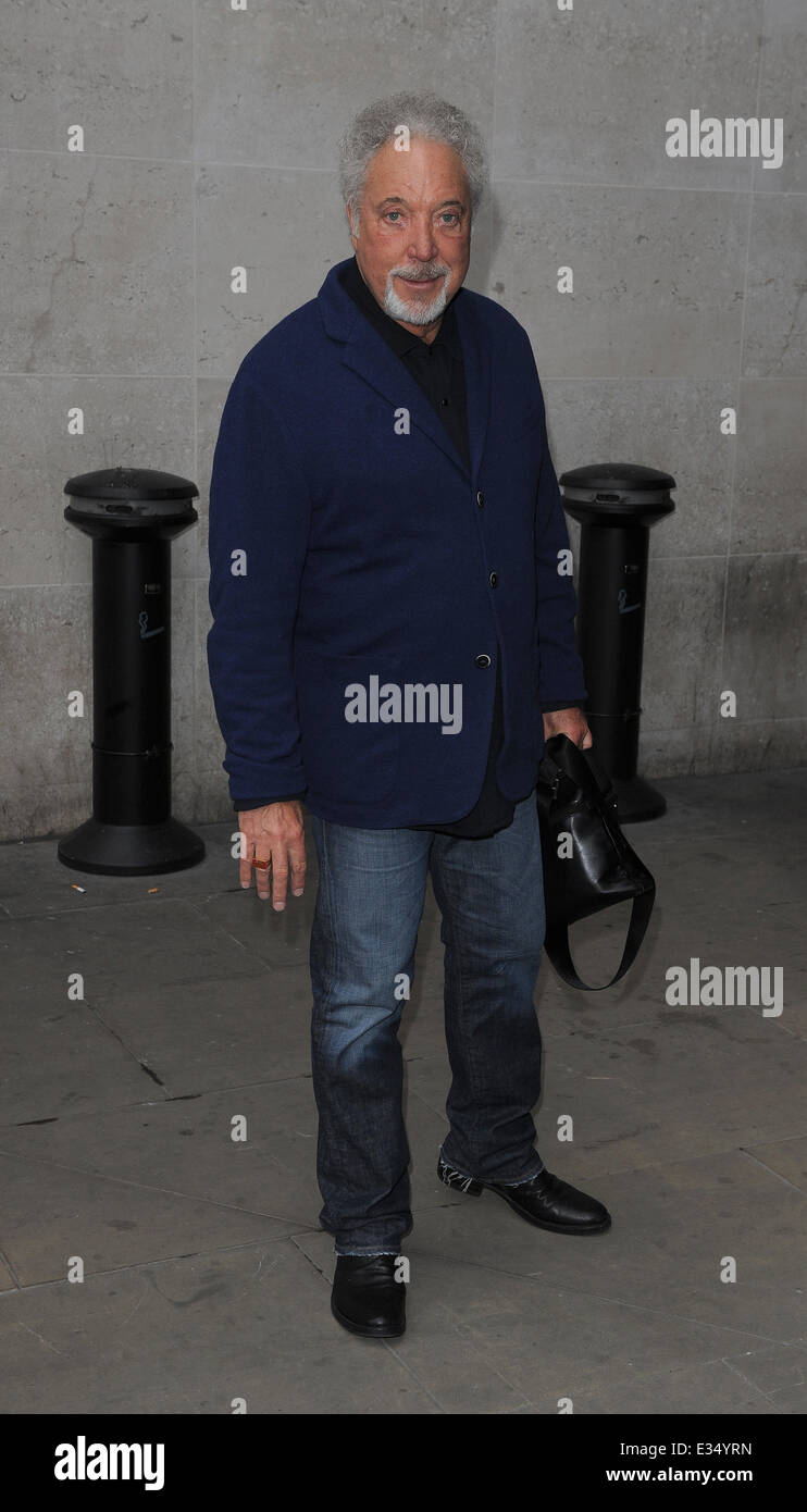 The Voice Judges arrive at the Radio 1 studios Featuring: Sir Tom Jones ...