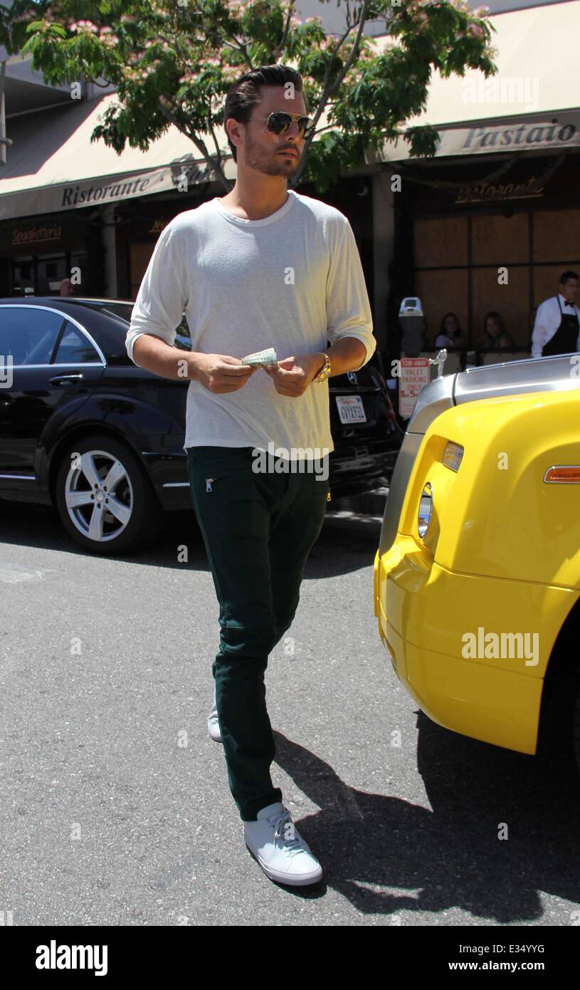 Scott Disick Yellow Car