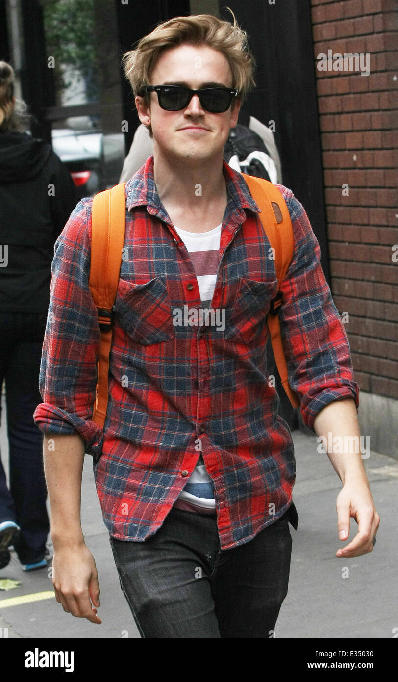 Tom Fletcher from McFly out and about in Central London Featuring: Tom ...