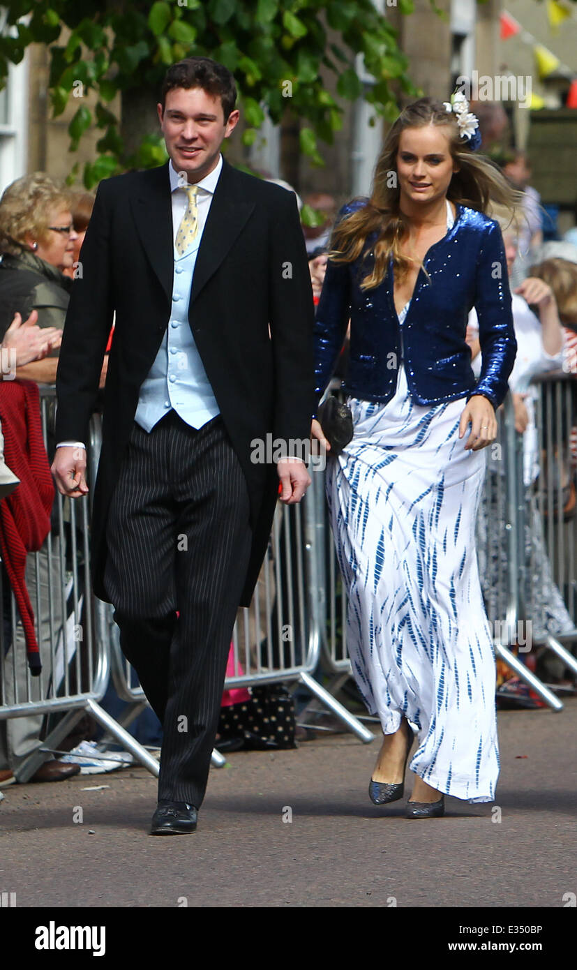 The wedding of Lady Melissa Percy and Thomas van Straubenzee held at St ...