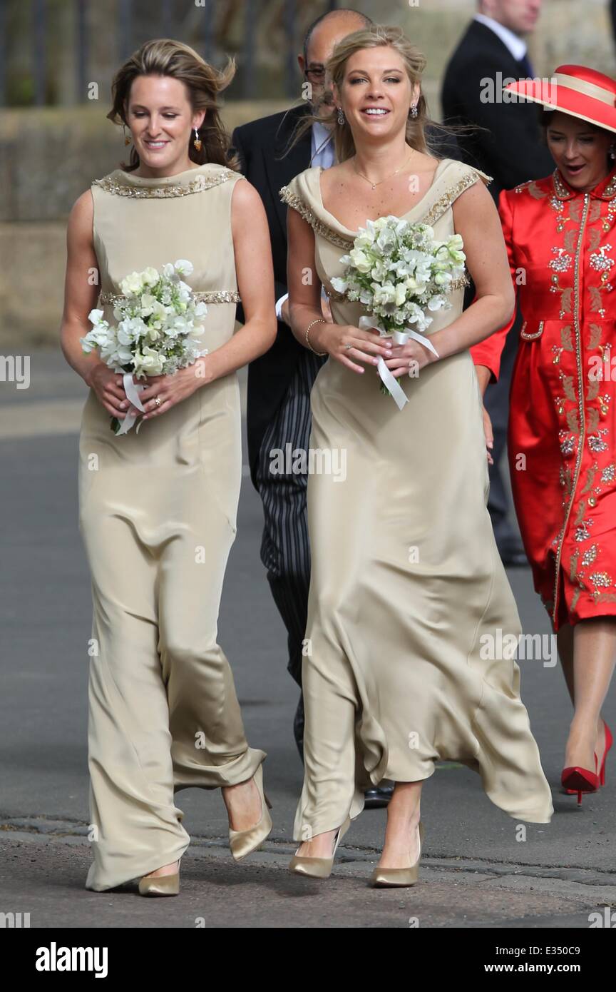 The wedding of Lady Melissa Percy and Thomas van Straubenzee held at St ...