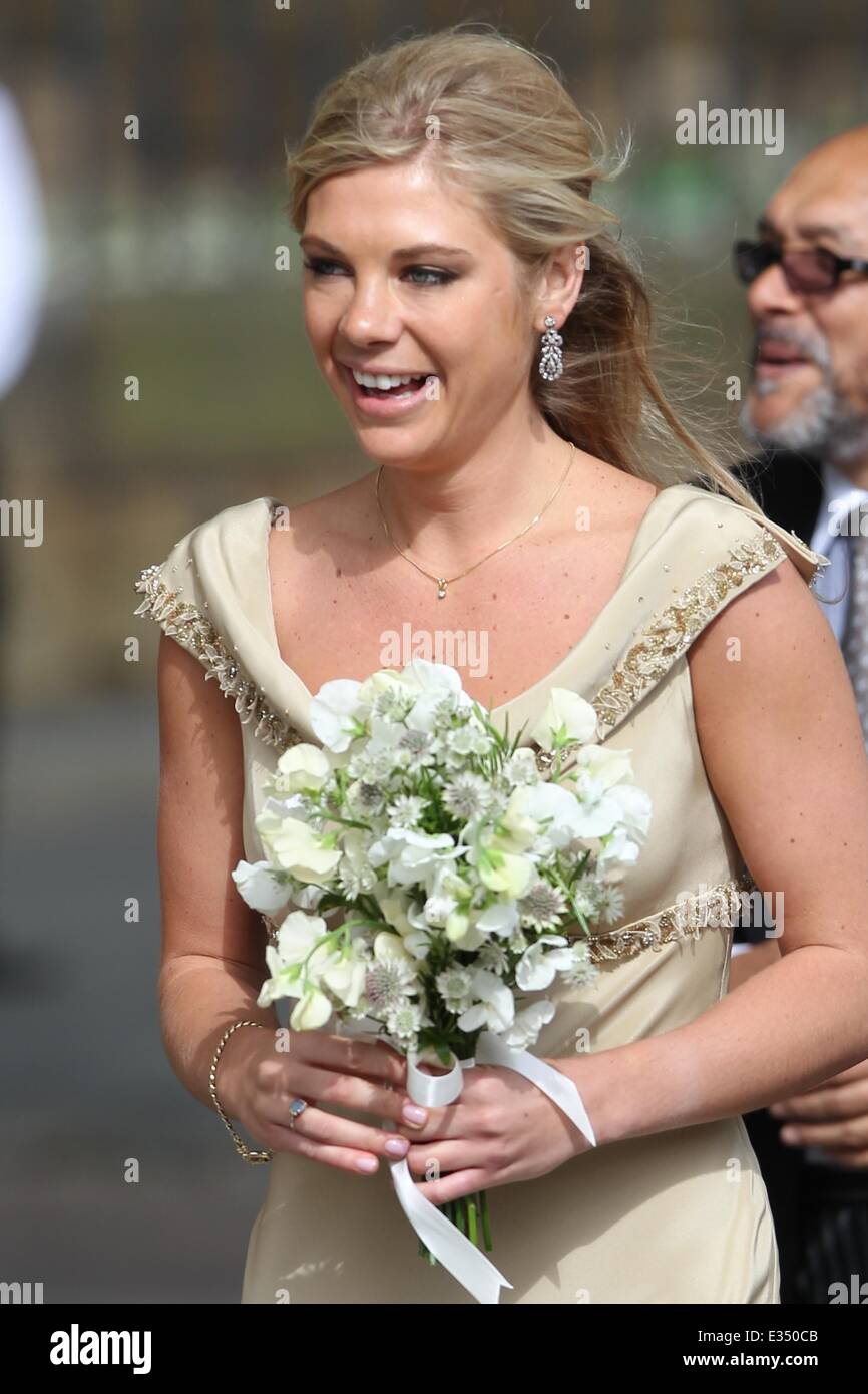 The wedding of Lady Melissa Percy and Thomas van Straubenzee held at St ...