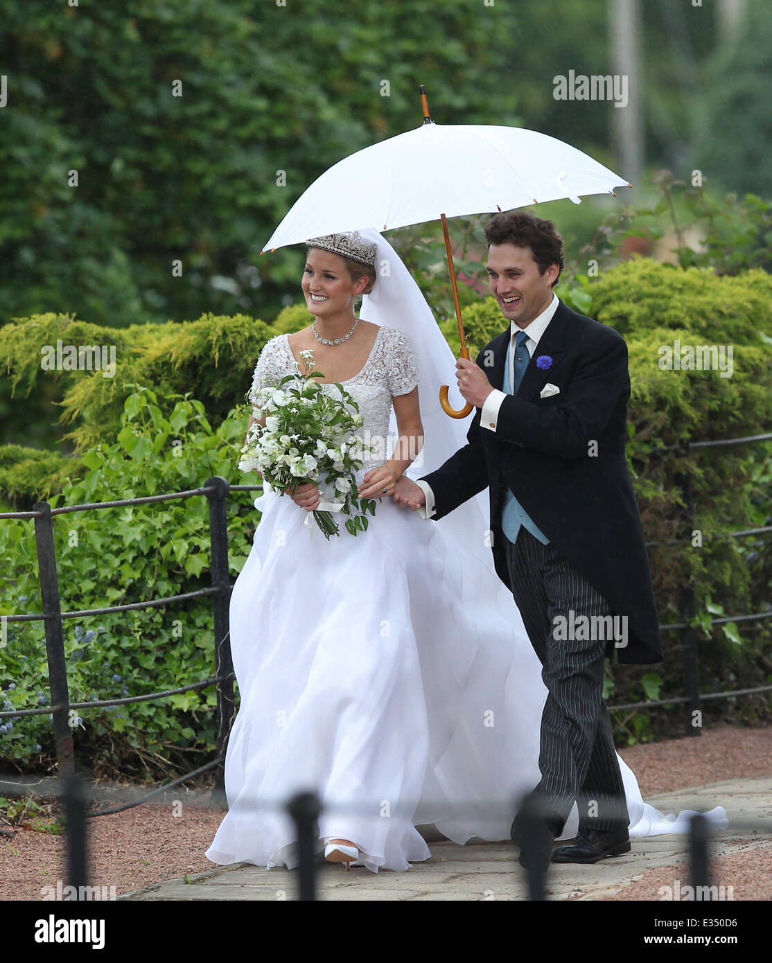 The wedding of Lady Melissa Percy and Thomas van Straubenze held at St ...