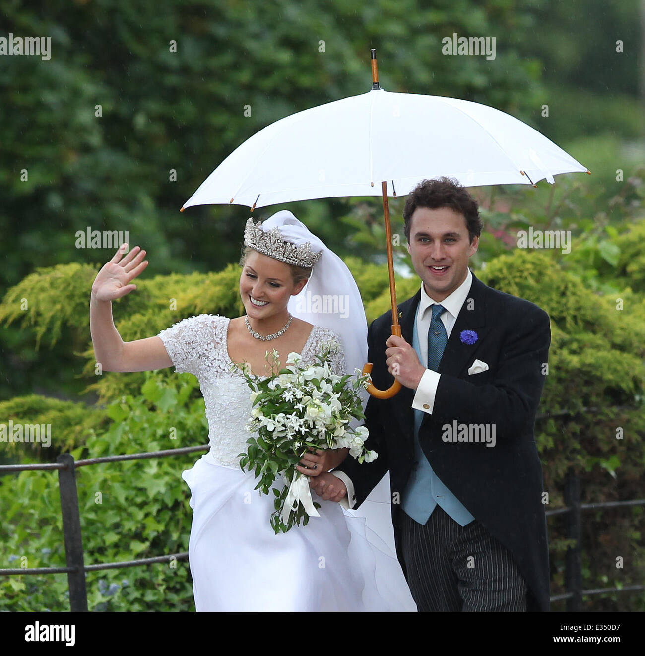 The wedding of Lady Melissa Percy and Thomas van Straubenze held at St ...