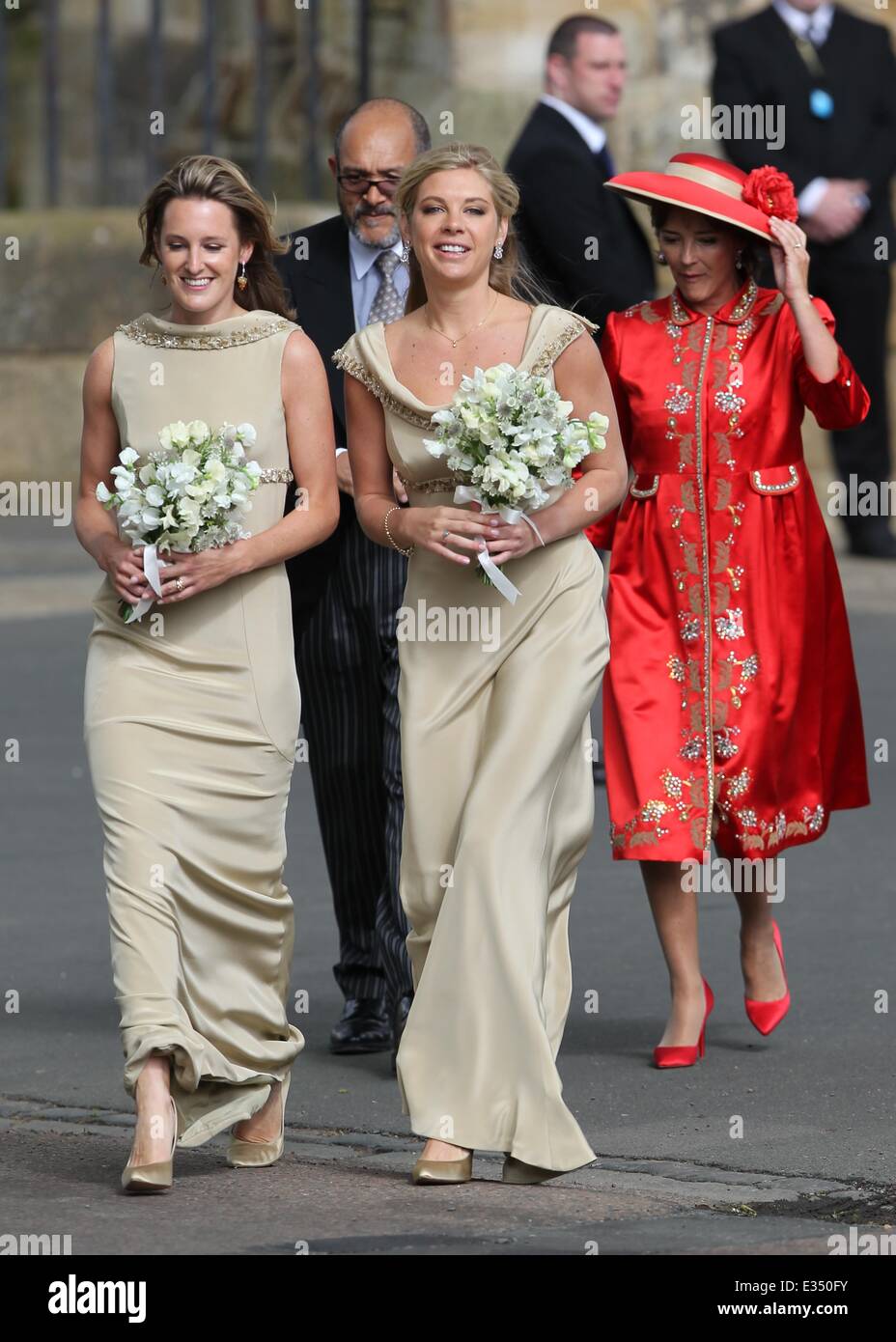 The wedding of Lady Melissa Percy and Thomas van Straubenzee held at St ...