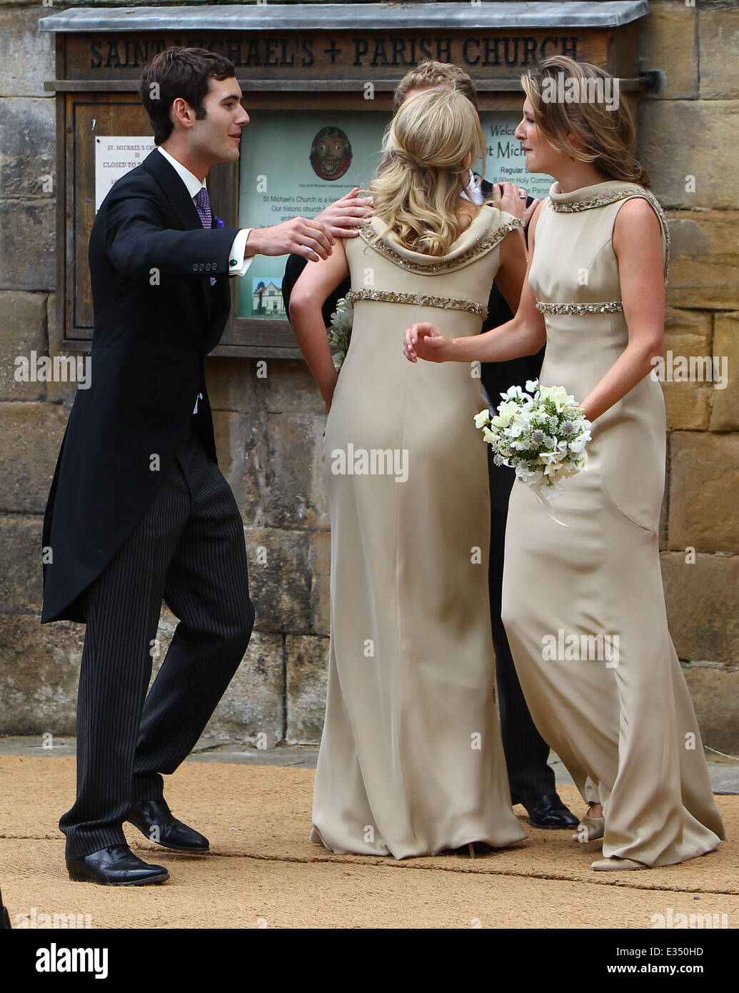 The wedding of Thomas van Straubenzee and Lady Melissa Percy at St ...