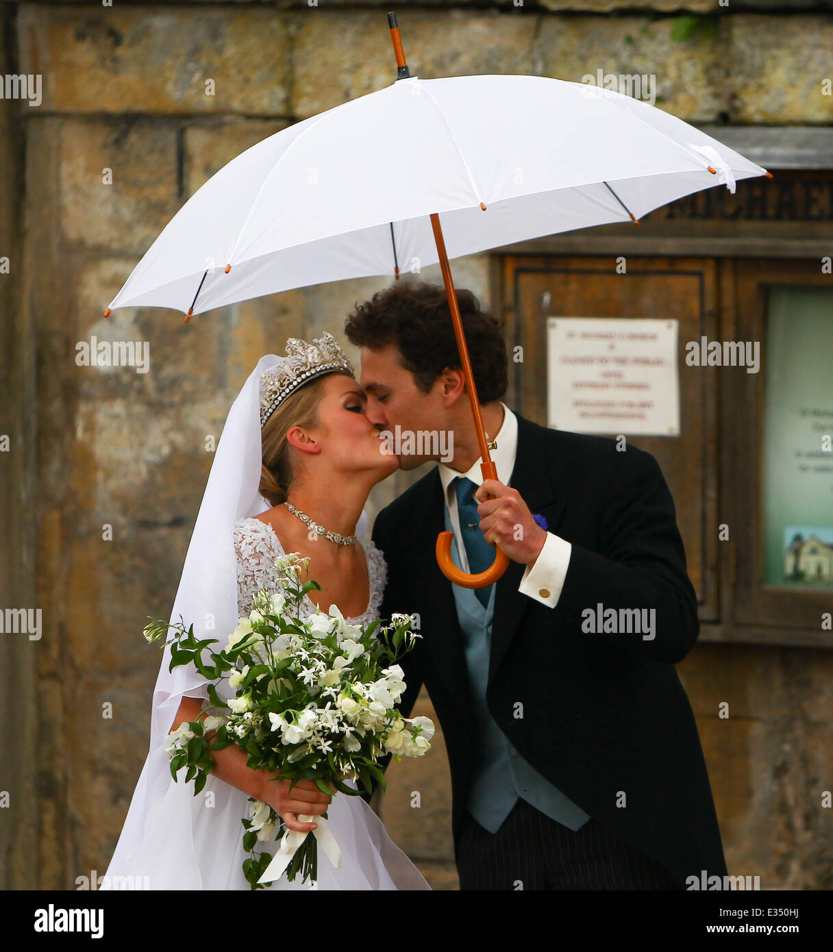 The wedding of Thomas van Straubenzee and Lady Melissa Percy at St ...