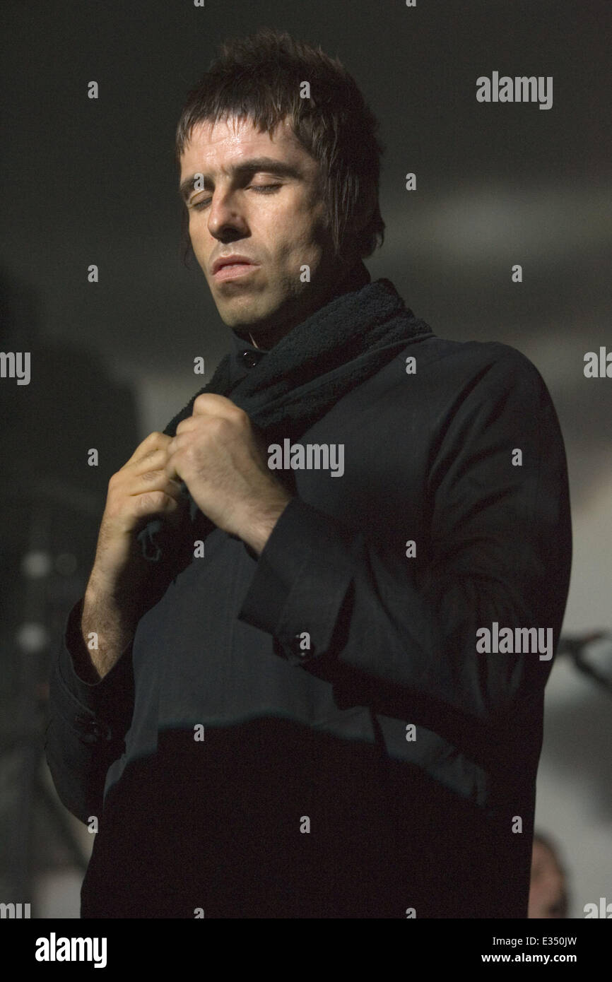 Liam Gallagher of Beady Eye playing a headline gig at O2 ABC in Glasgow ...