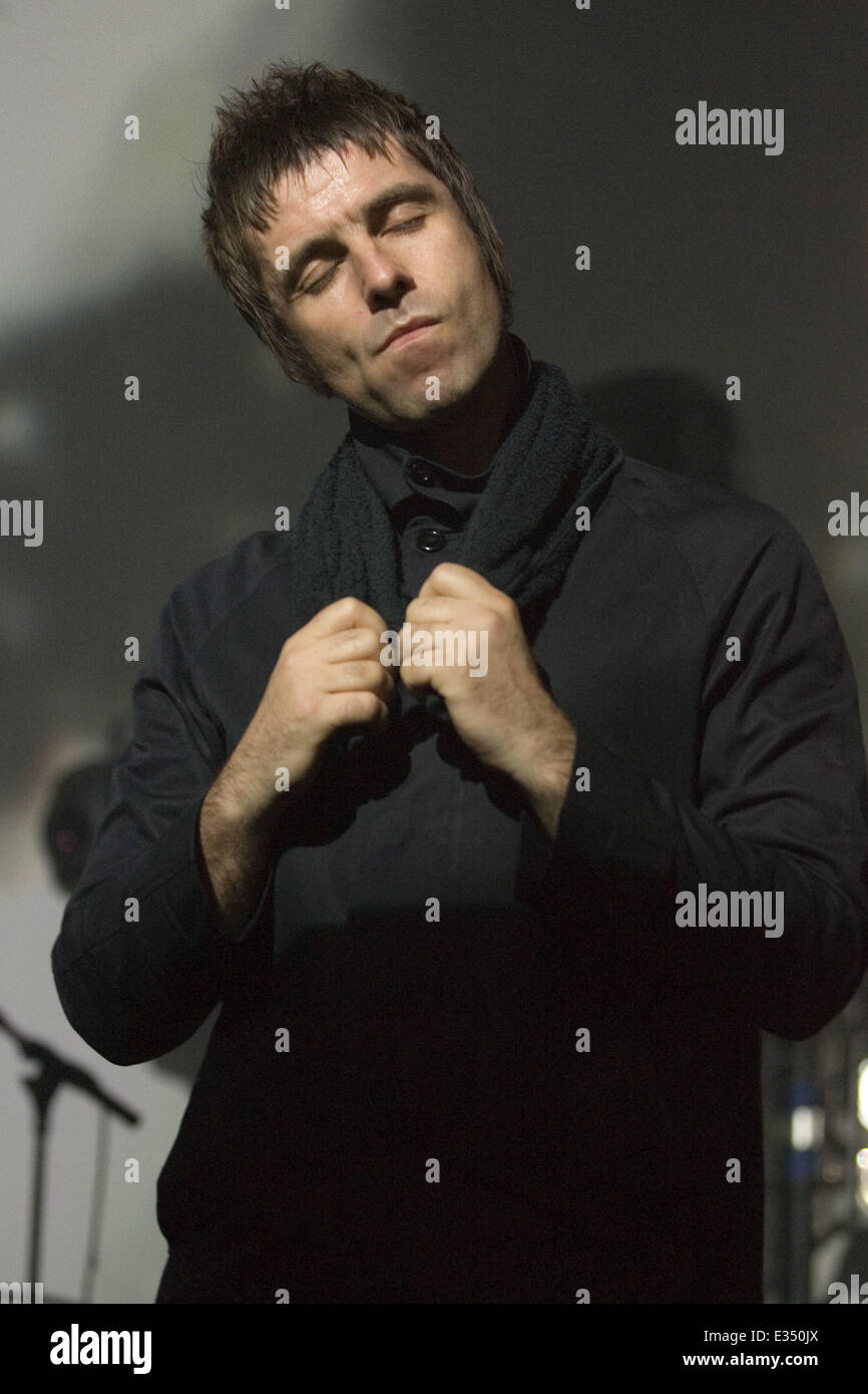 Liam Gallagher of Beady Eye playing a headline gig at O2 ABC in Glasgow ...