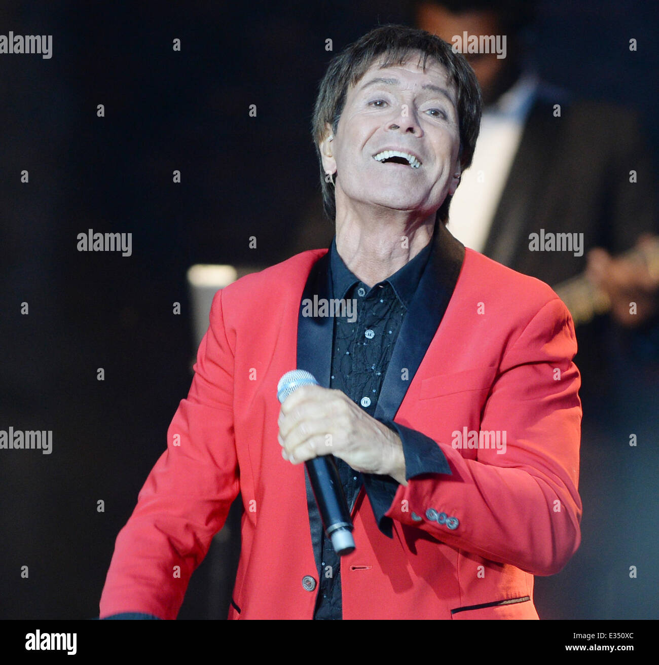 Cliff Richard performing at Hampton Court Palace Festival 2013 ...