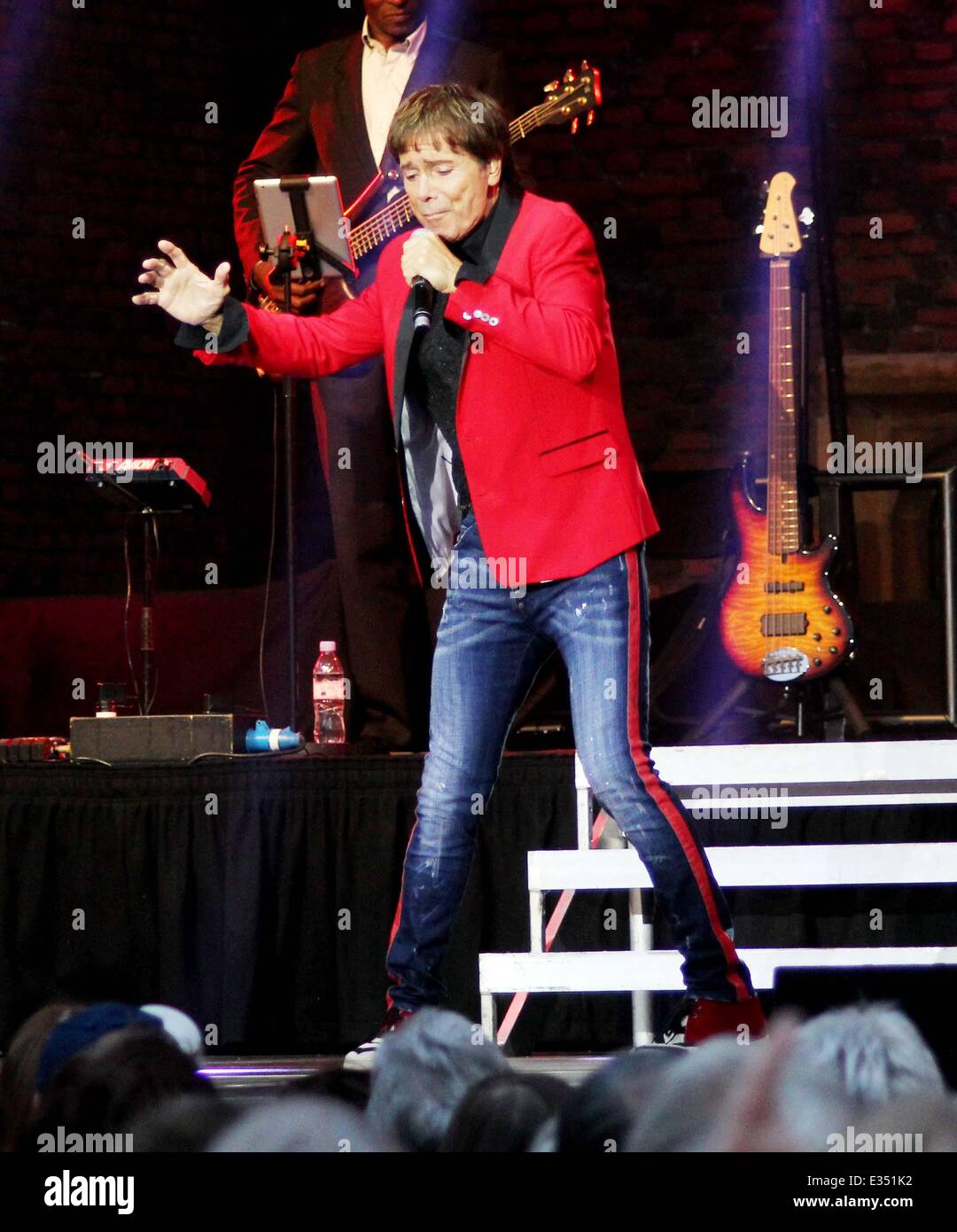 Cliff Richard performing at Hampton Court Palace Festival 2013 ...