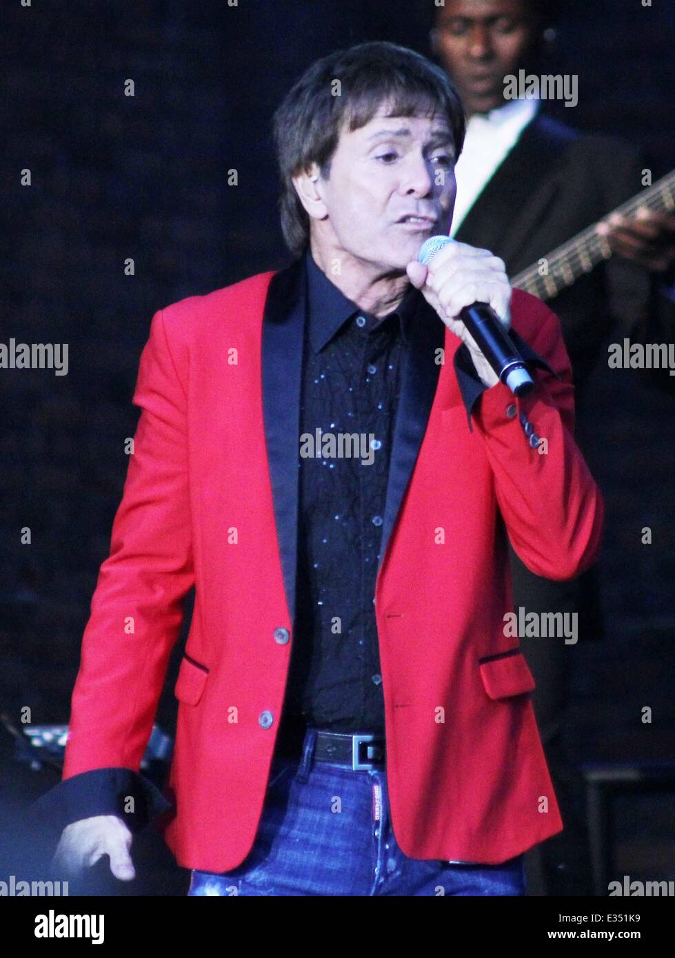 Cliff Richard performing at Hampton Court Palace Festival 2013 ...