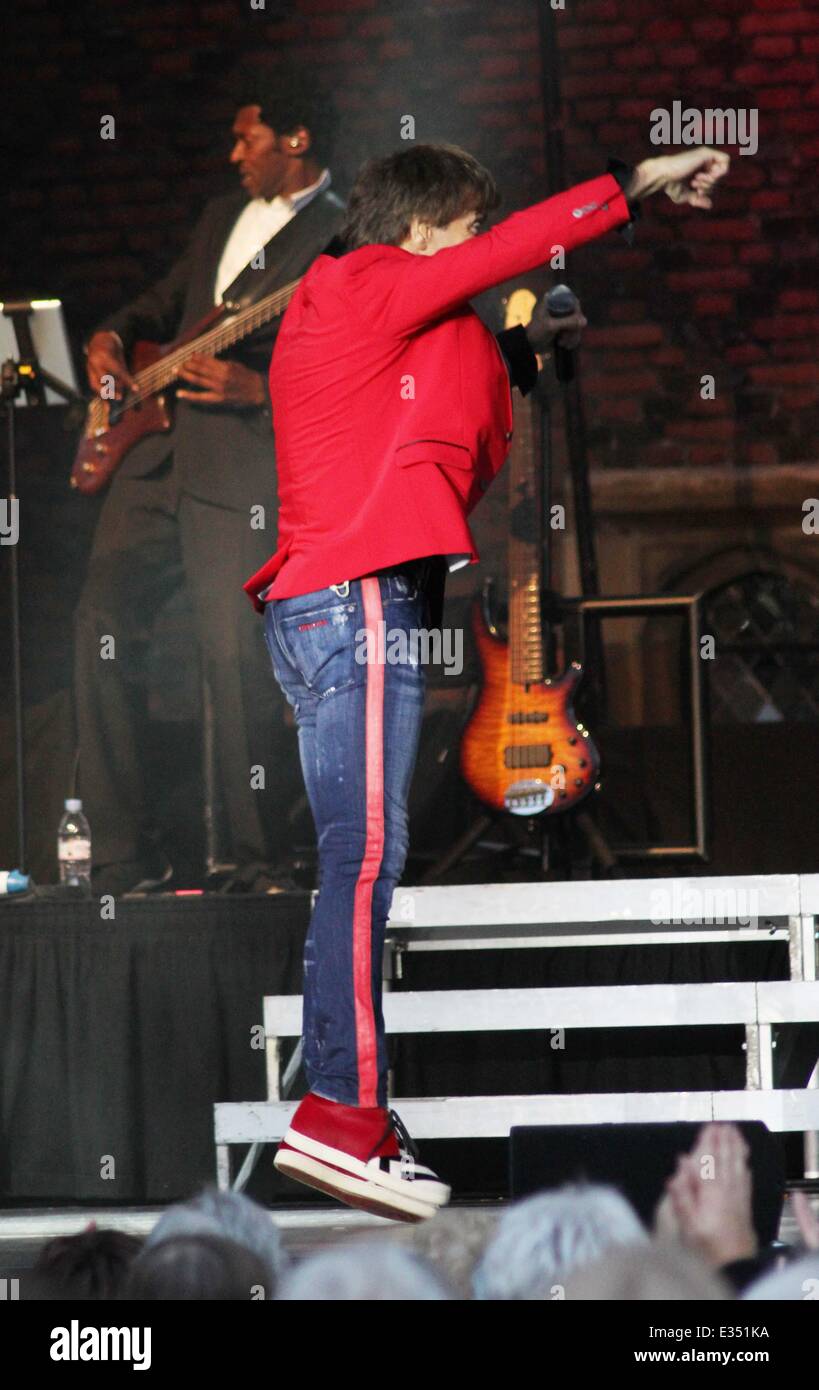 Cliff Richard performing at Hampton Court Palace Festival 2013 ...