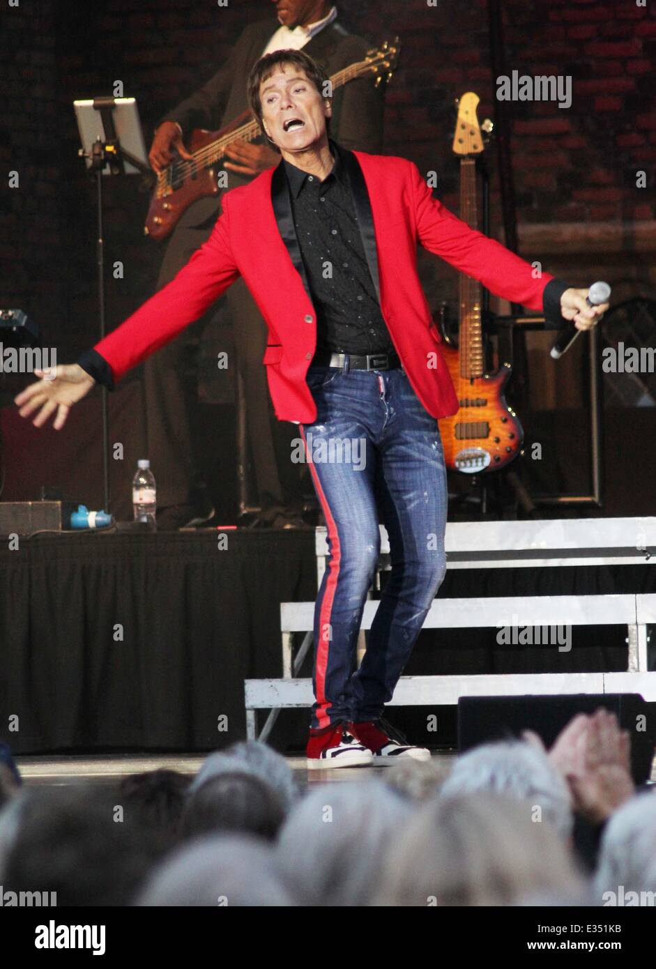 Cliff Richard performing at Hampton Court Palace Festival 2013 ...