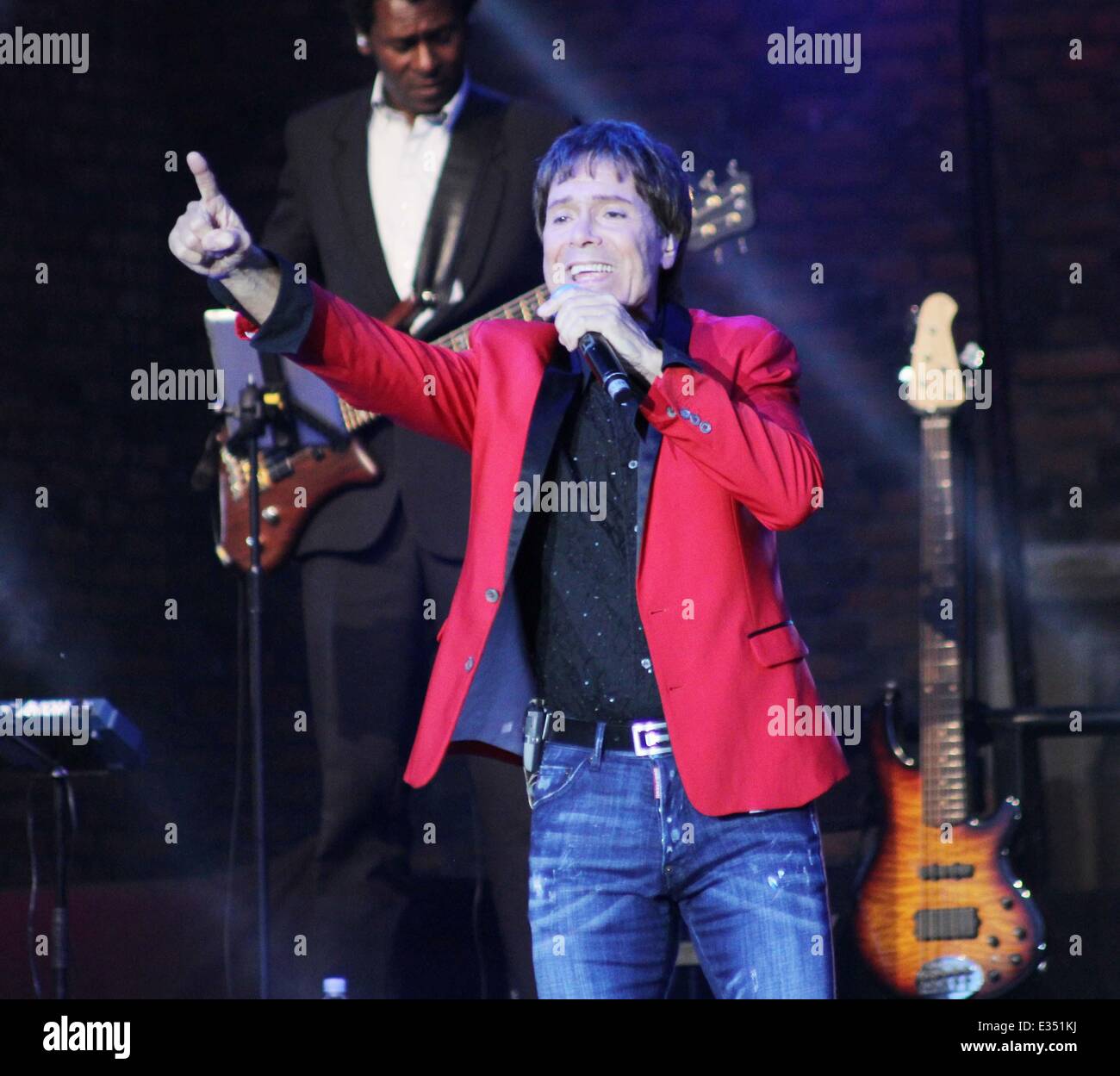 Cliff Richard performing at Hampton Court Palace Festival 2013 ...