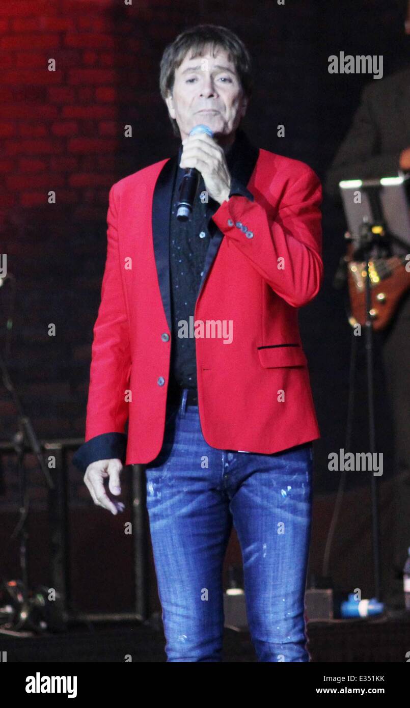 Cliff Richard performing at Hampton Court Palace Festival 2013 ...