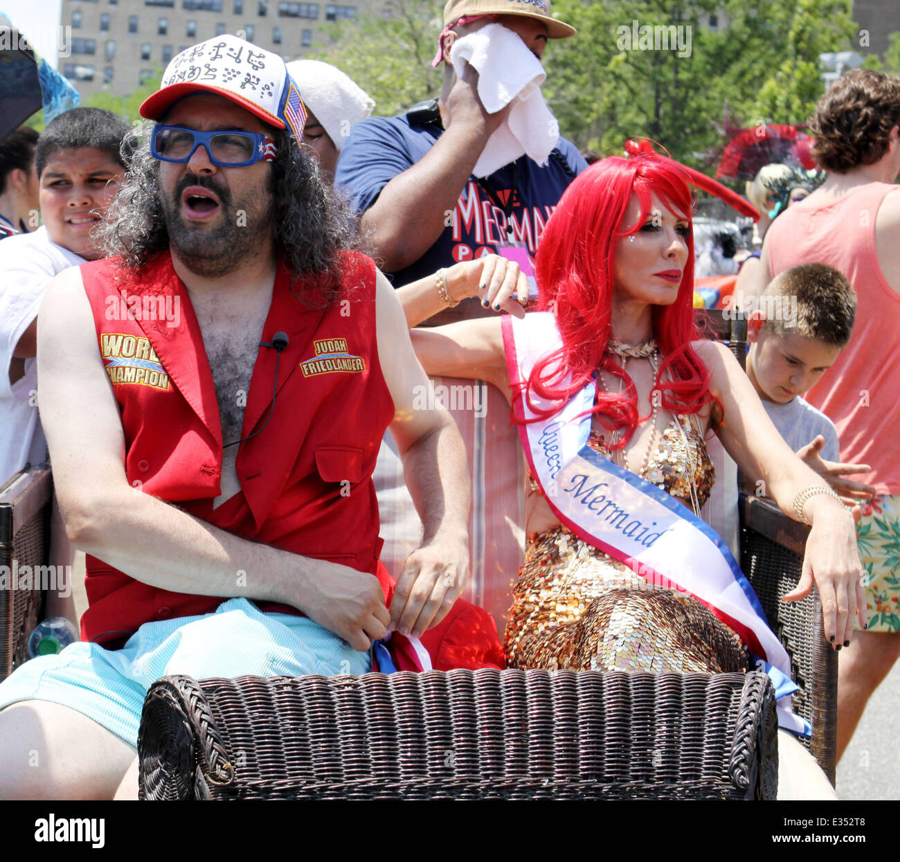2013 Coney Island Mermaid Parade Featuring: King Neptune Judah ...