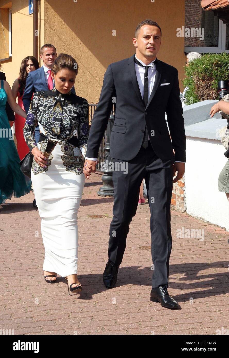 The wedding of Robert Lewandowski and Anna Stachurska at St. Anne ...