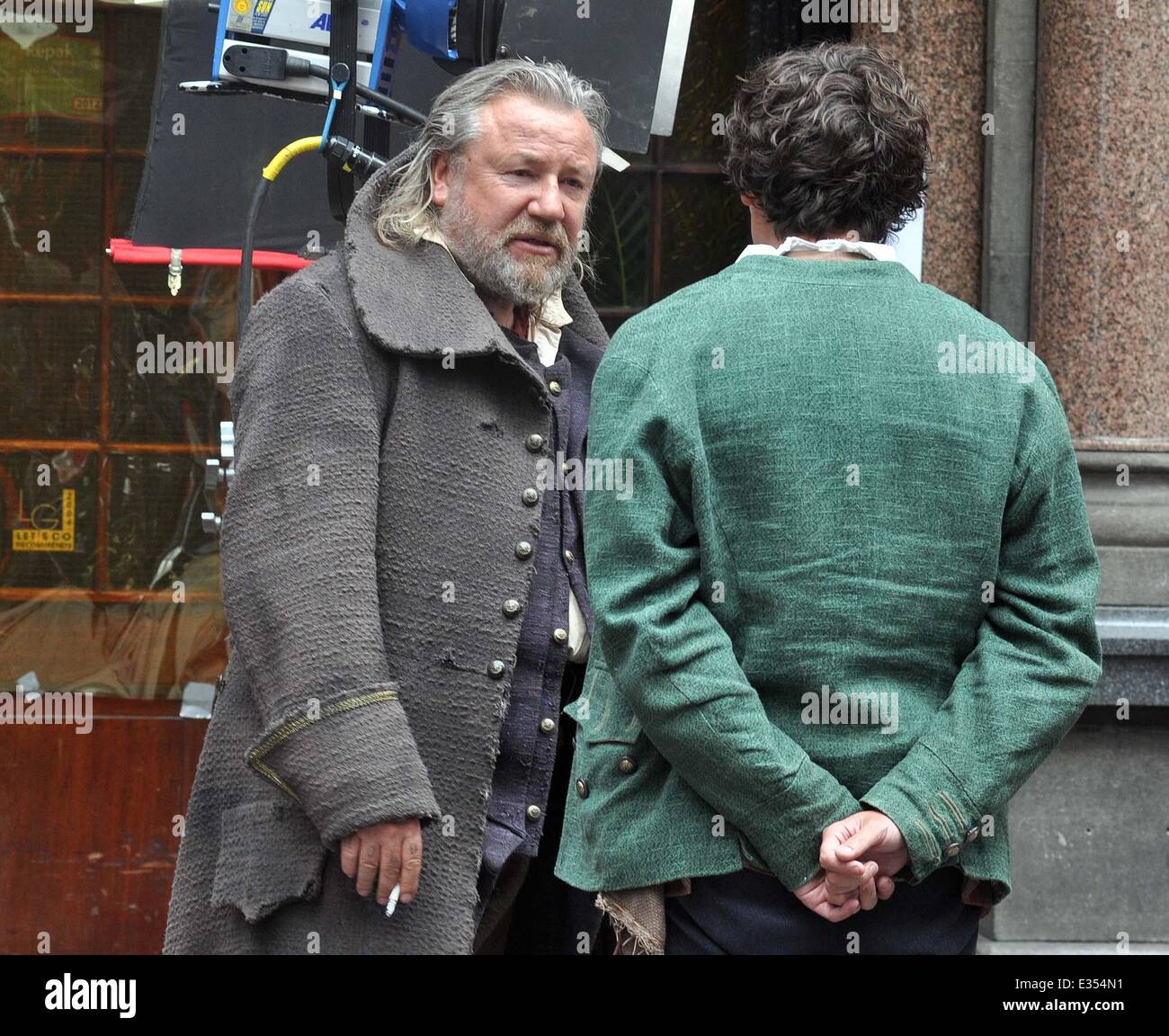 Ray Winstone on the film set of Sky TV's new drama 'Moonfleet' at The ...