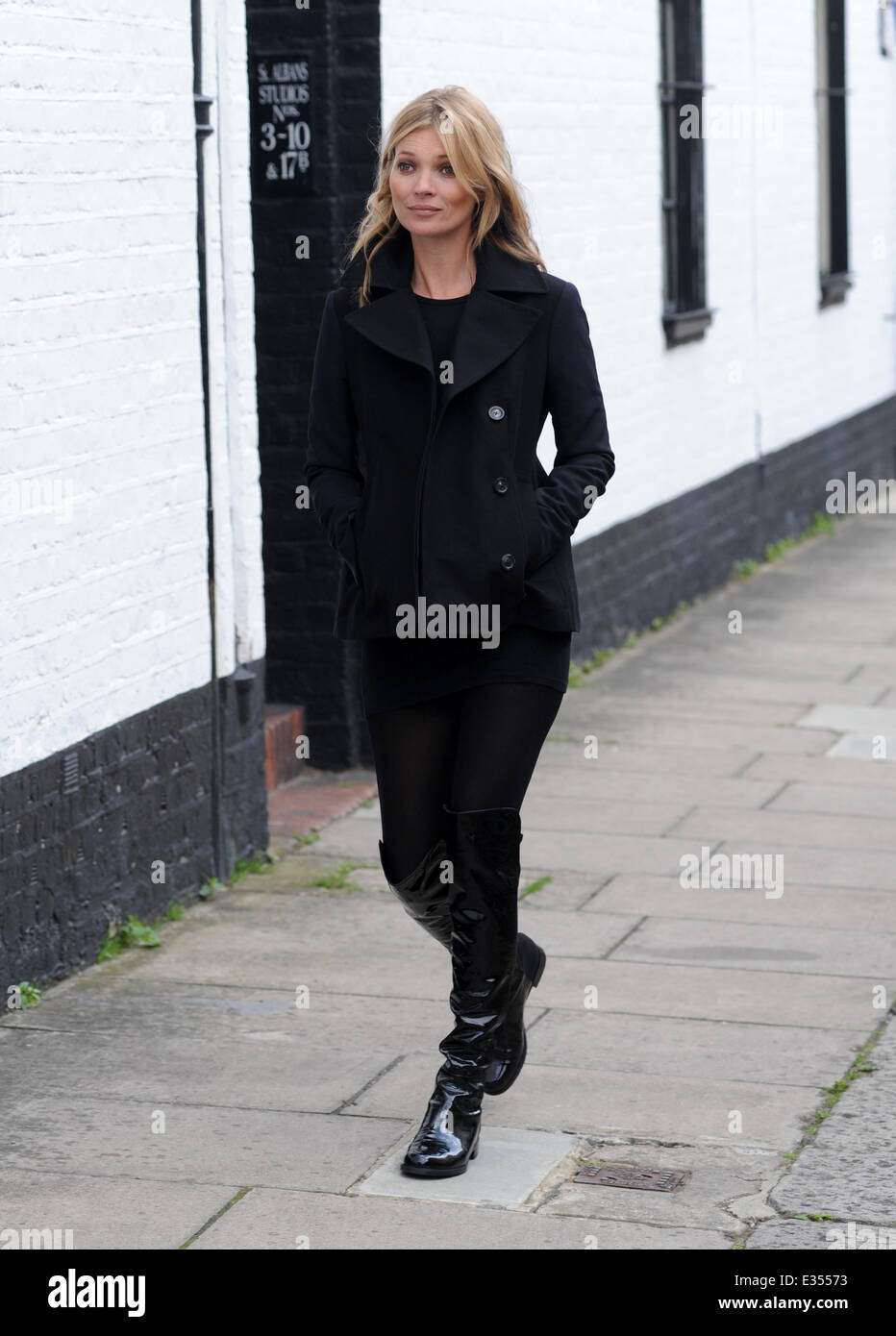 Kate Moss pictured filming in Central London Featuring: Kate Moss Where ...