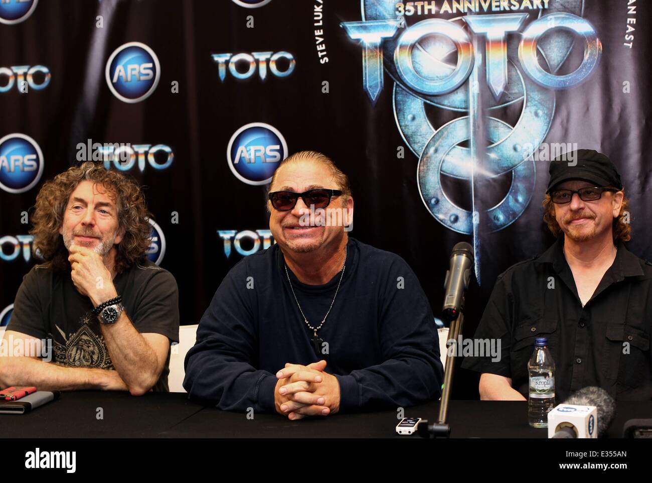 Toto attend a press conference at the Lodz Hotel Featuring: SIMON ...